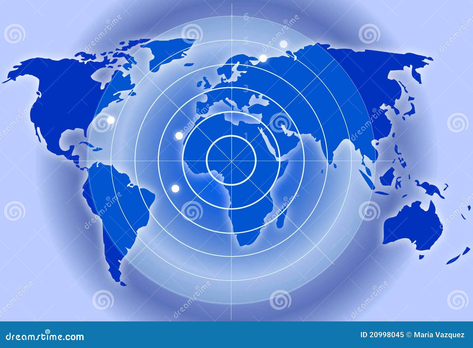 Map with radar stock vector. Illustration of technology - 20998045