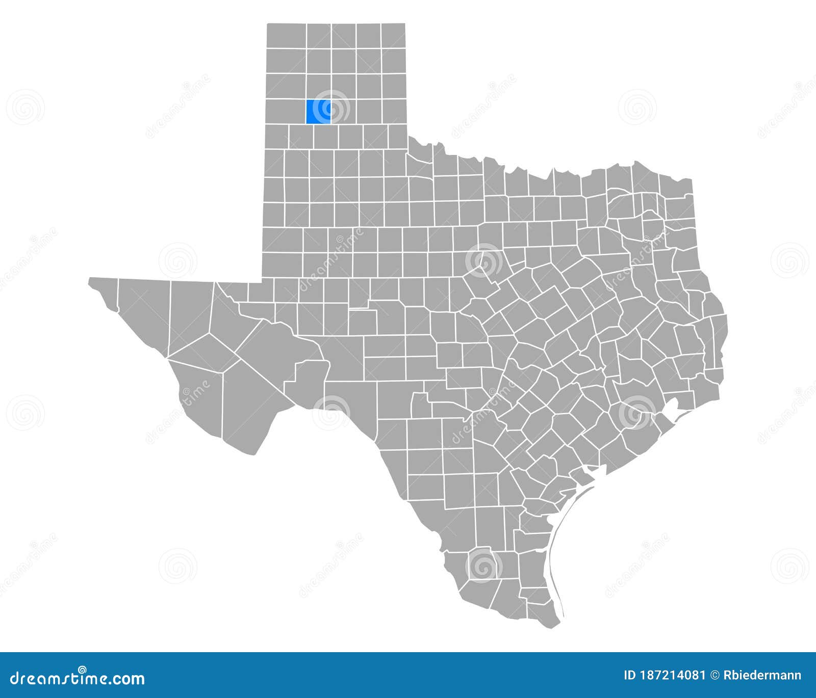 Map of Randall in Texas stock vector. Illustration of texas - 187214081