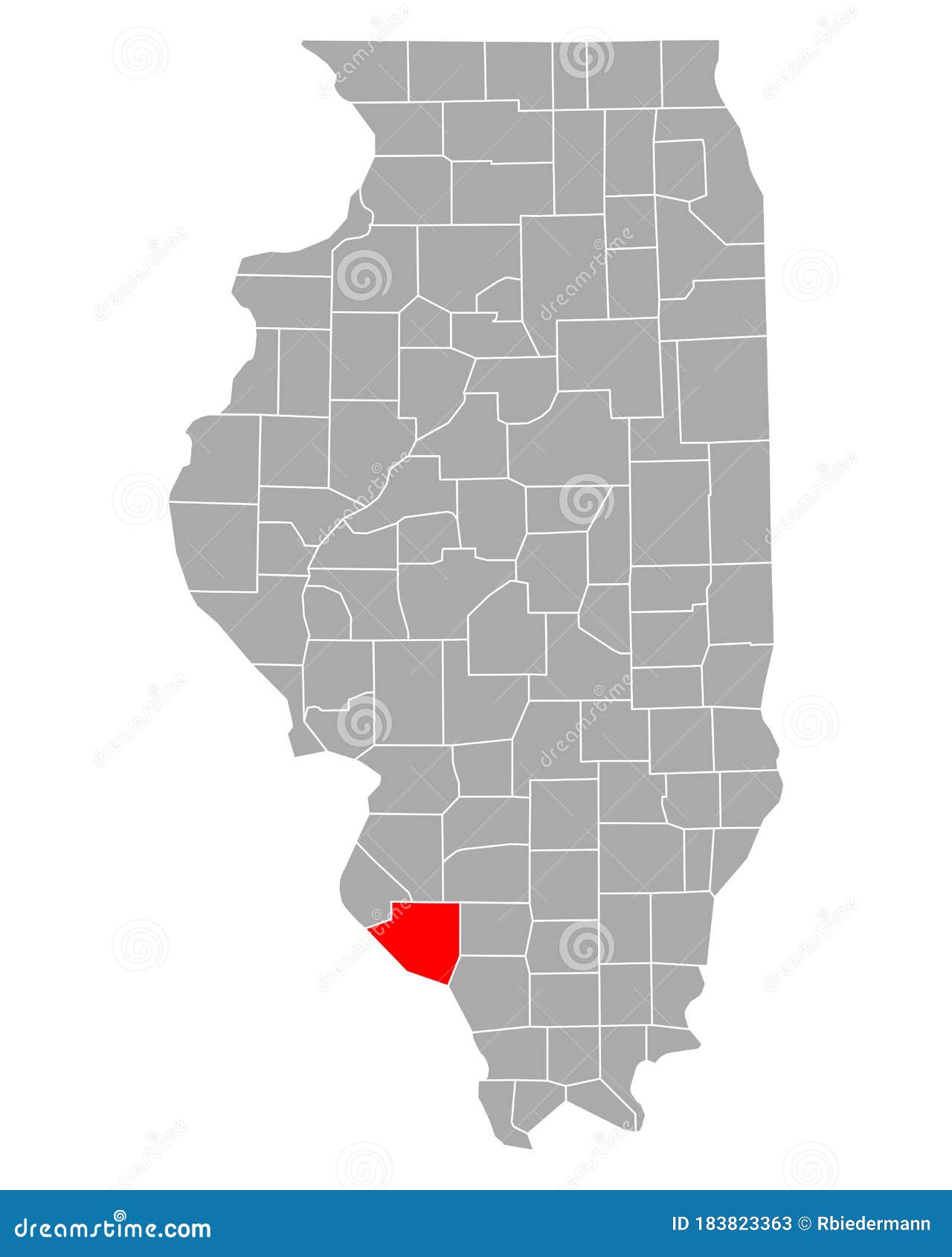 Map Of Randolph In Illinois Cartoon Vector | CartoonDealer.com #184327069