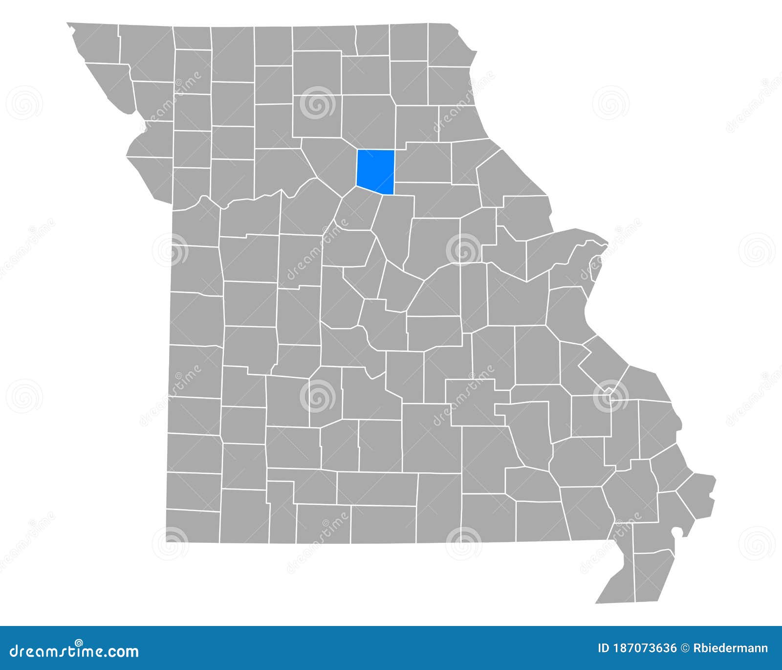 Map of Randolph in Missouri Stock Vector - Illustration of isolated ...