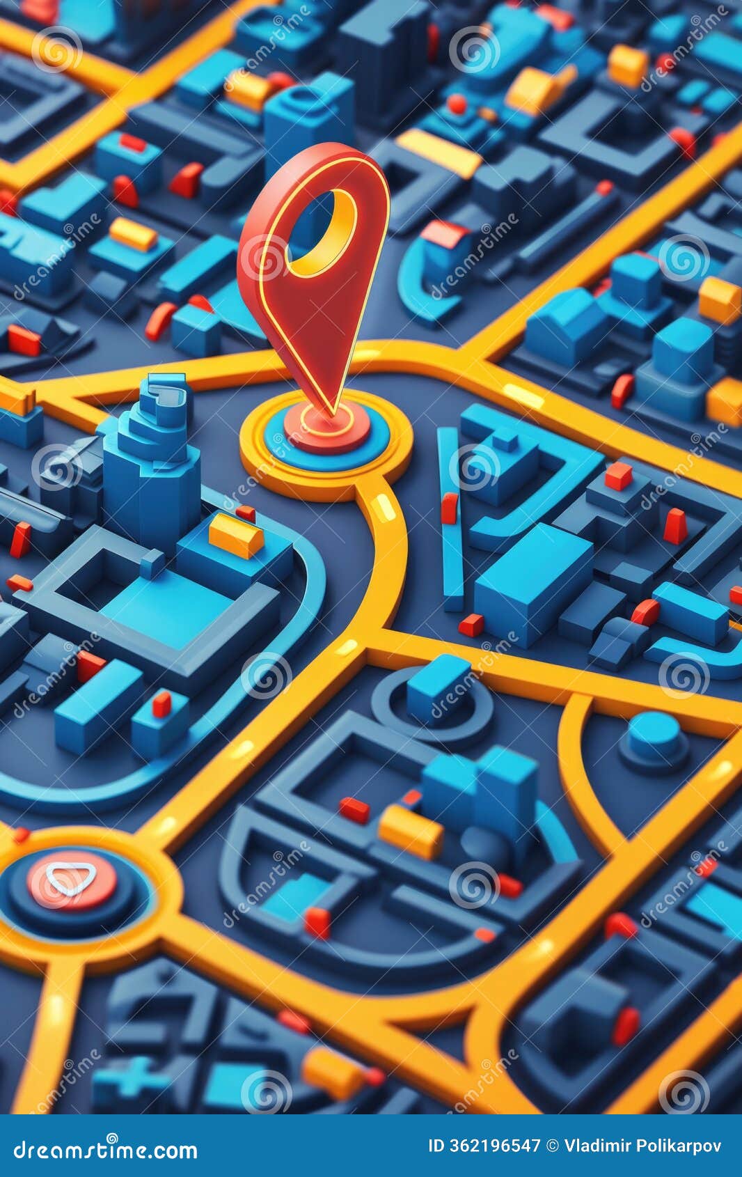 A Map with a Red Pin, Indicating a Specific Location. Ideal for Travel ...