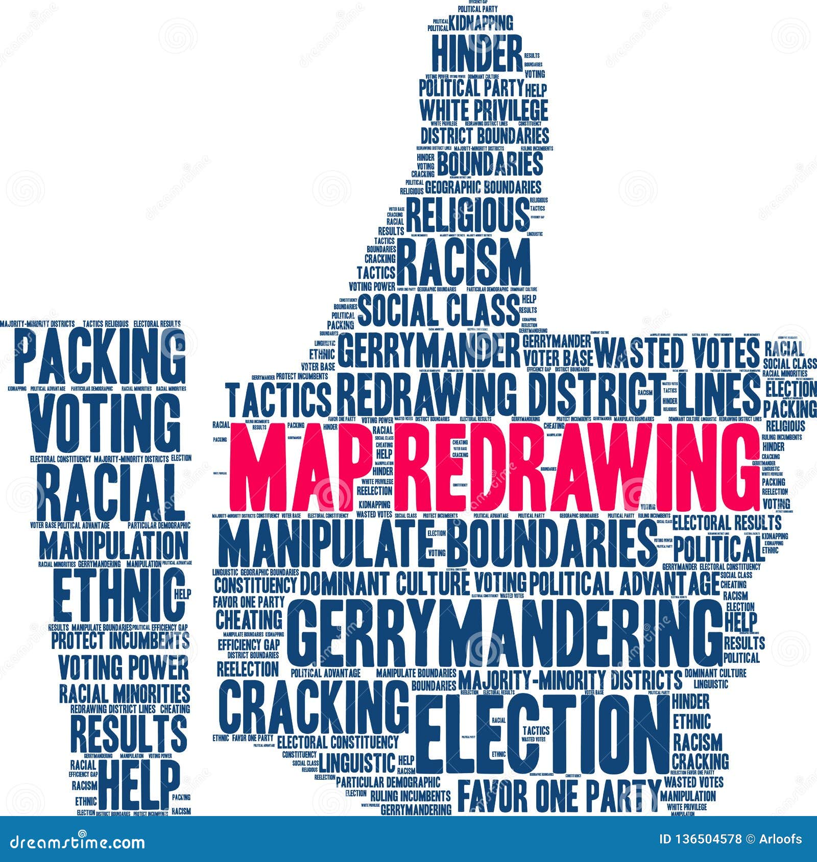 Map Redrawing Word Cloud Cartoon Vector | CartoonDealer.com #136504669