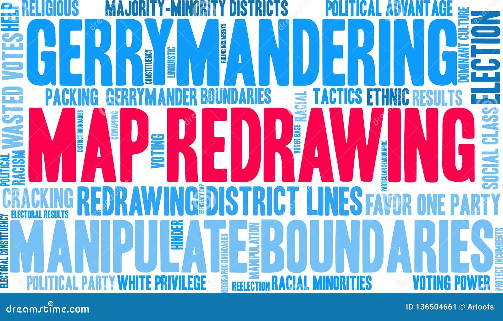 Map Redrawing Word Cloud Cartoon Vector | CartoonDealer.com #136504669