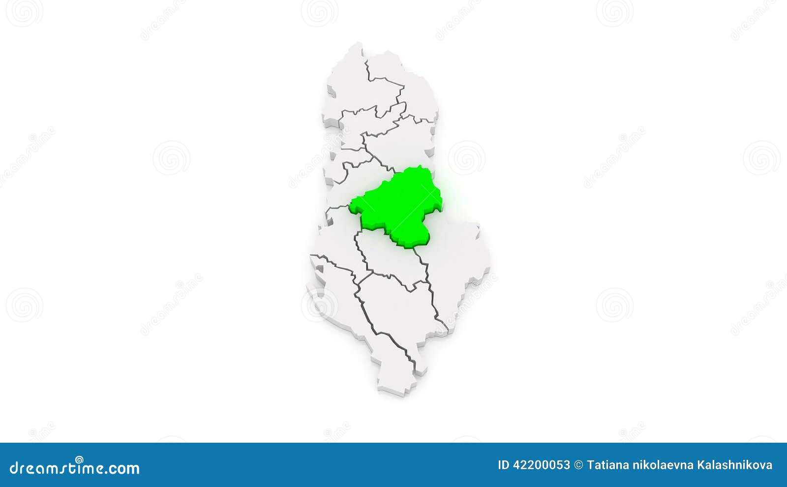 Map of regions Albania. stock video. Video of korca, sign - 42200053