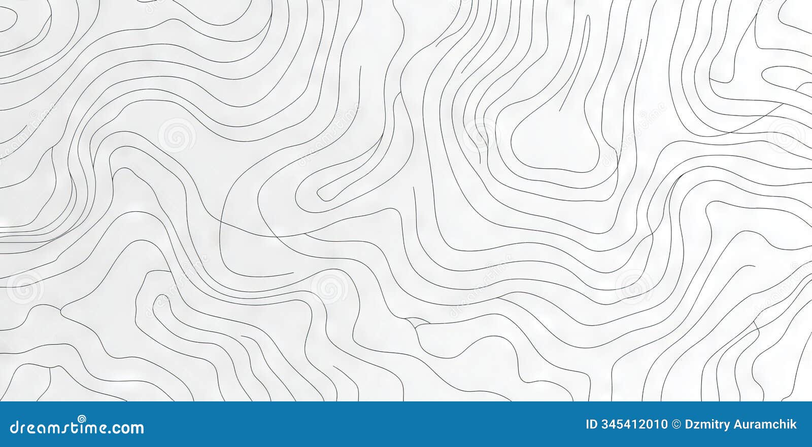 Contour Topographic Map Abstract Vector Background. Linear Topographic ...