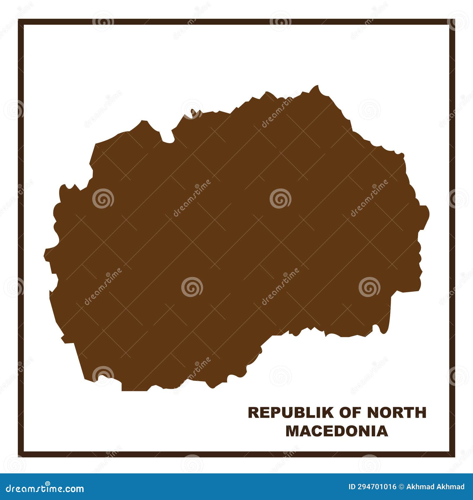 Map of Republic of North Macedonia Icon Stock Illustration ...