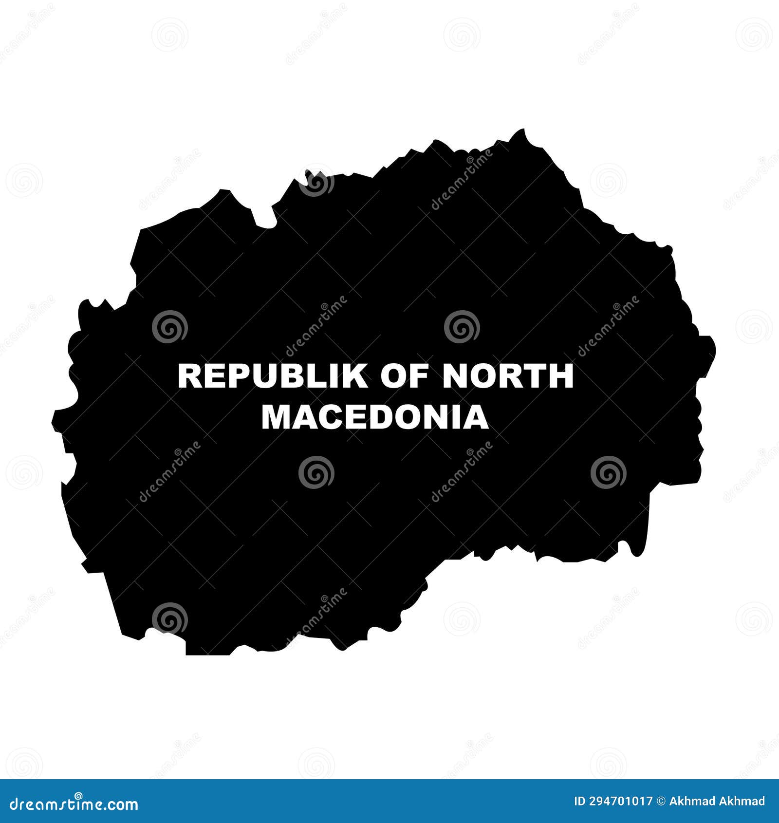 Map of Republic of North Macedonia Icon Stock Illustration ...