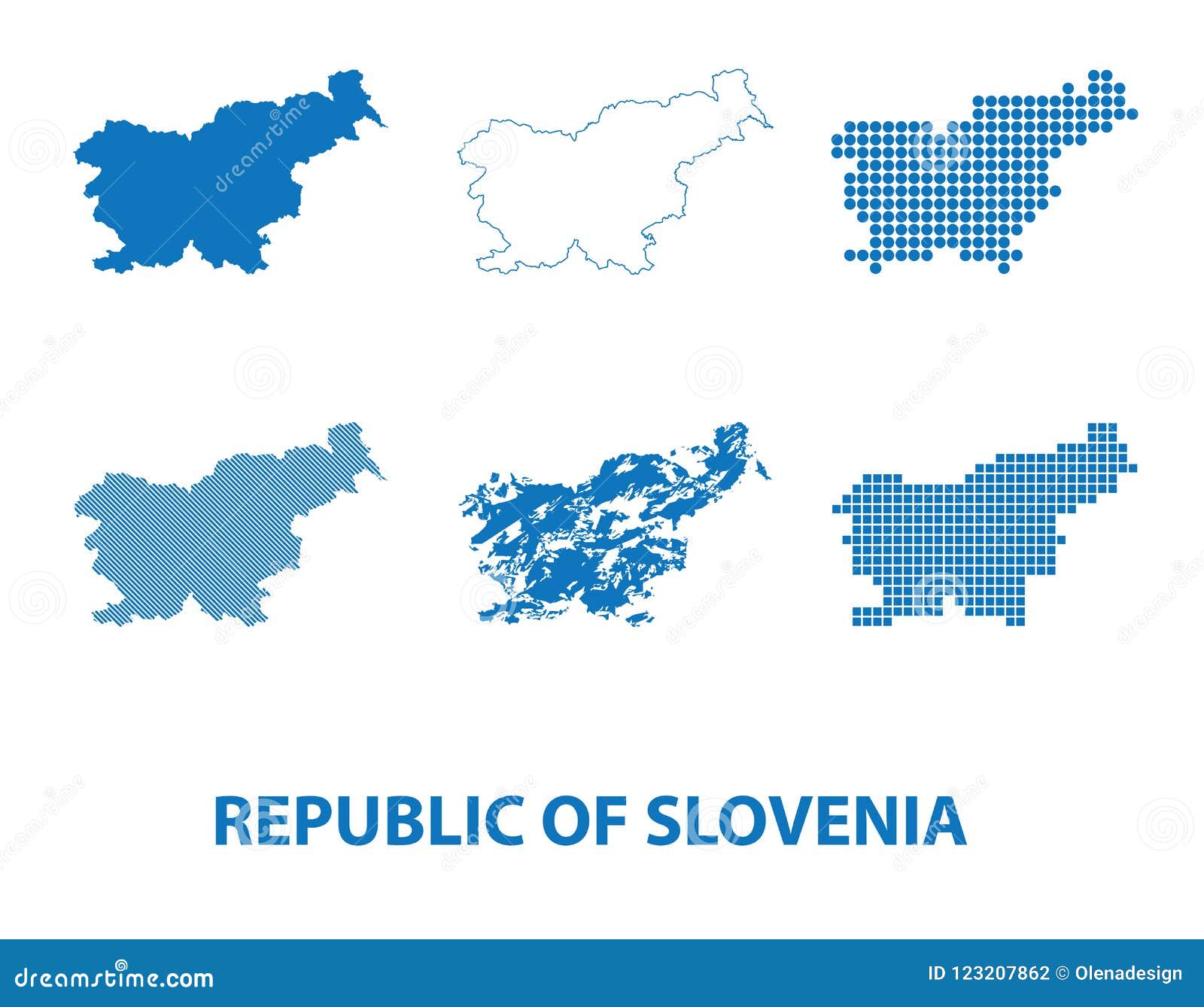 Map Of Slovenia. Vector Illustration. World Map Royalty-Free Cartoon ...