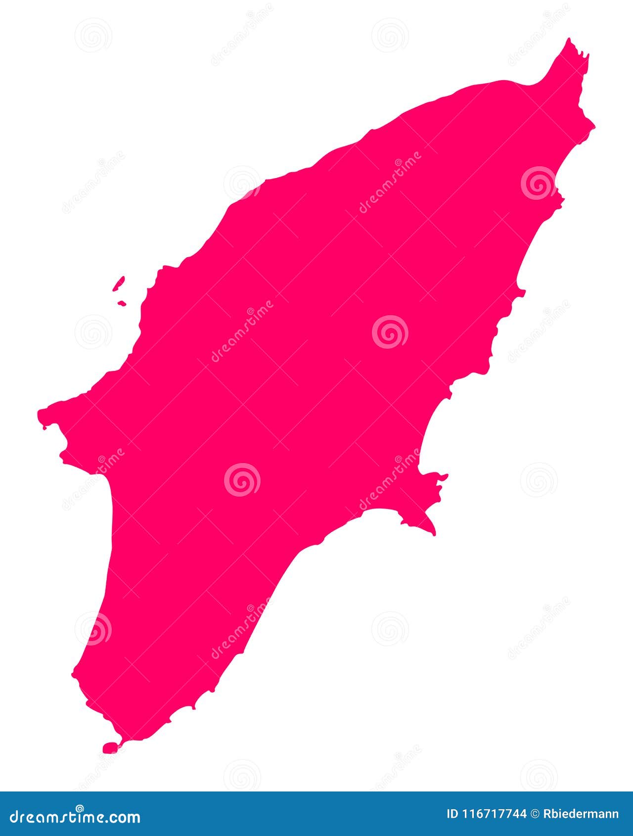 Map of Rhodos stock vector. Illustration of cartography - 116717744