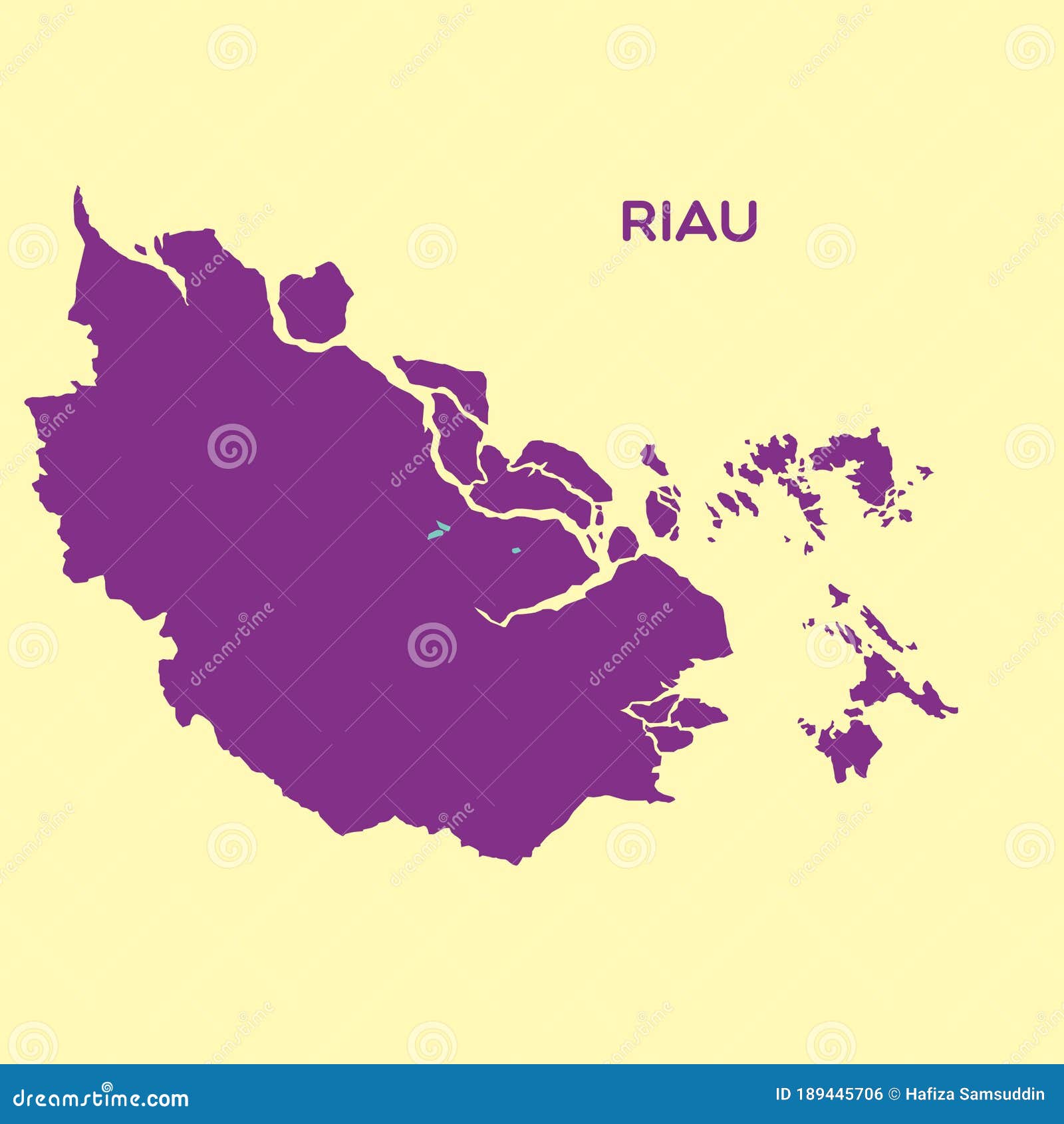 Map of Riau. Vector Illustration Decorative Design Stock Vector ...