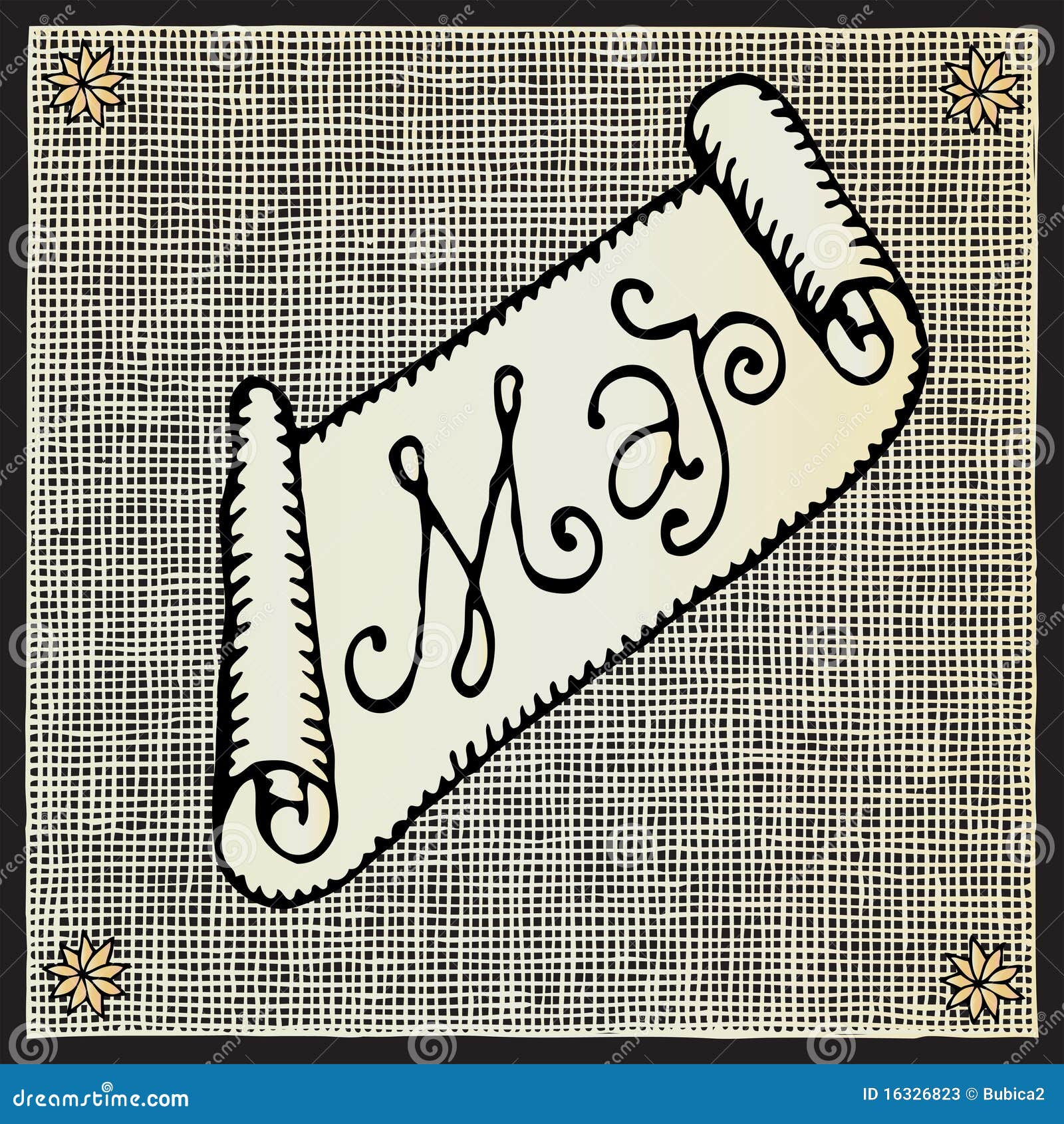 Map roll woodcut stock vector. Illustration of black - 16326823