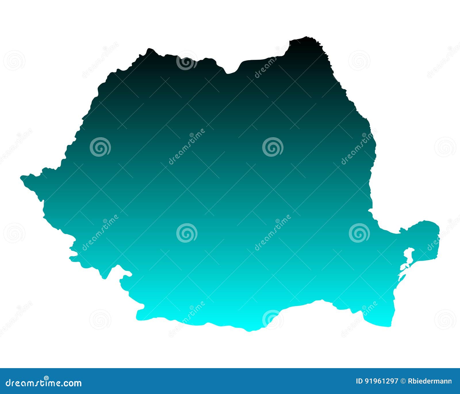 Map of Romania stock vector. Illustration of geography - 91961297