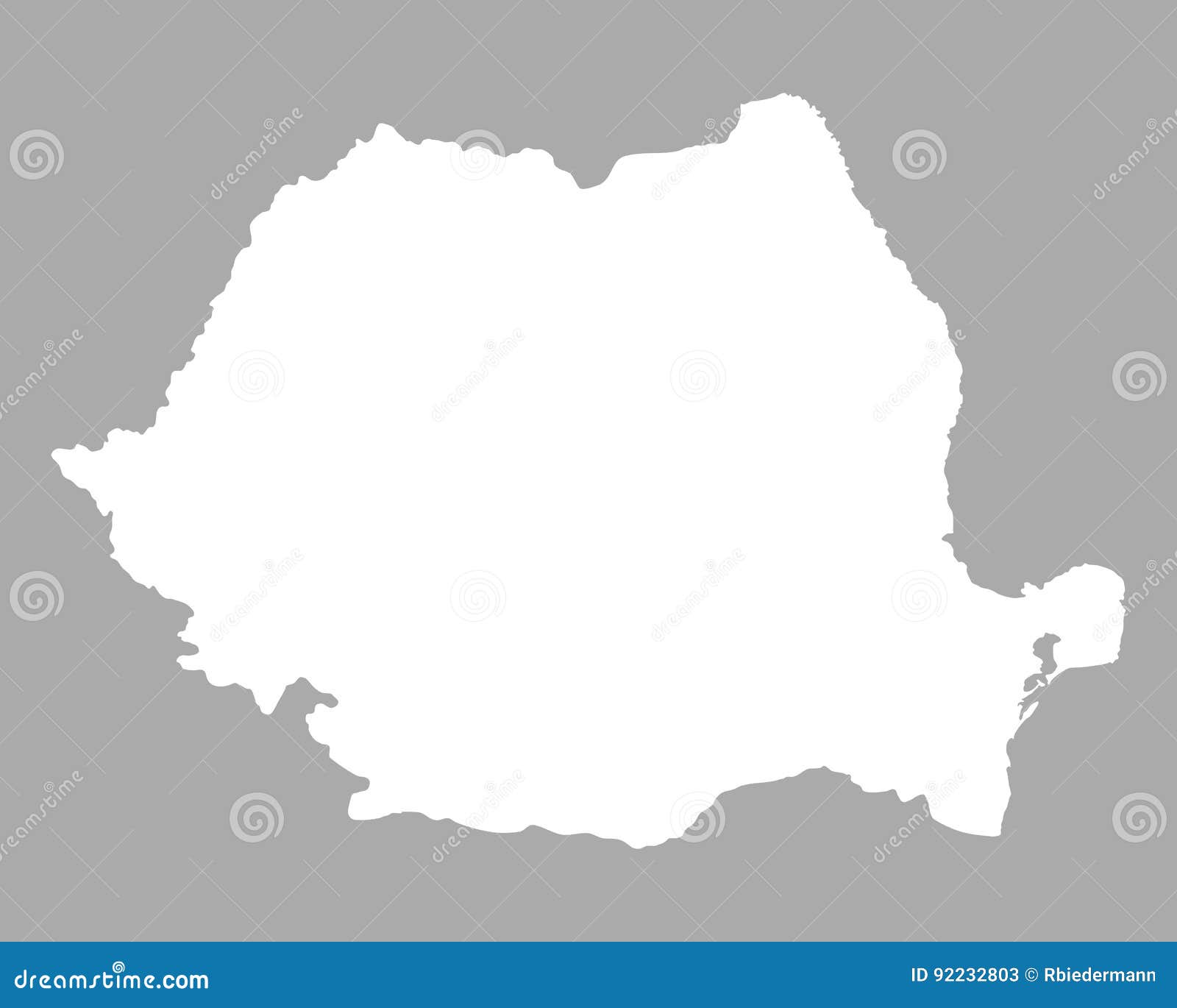 Map of Romania stock vector. Illustration of cartography - 92232803