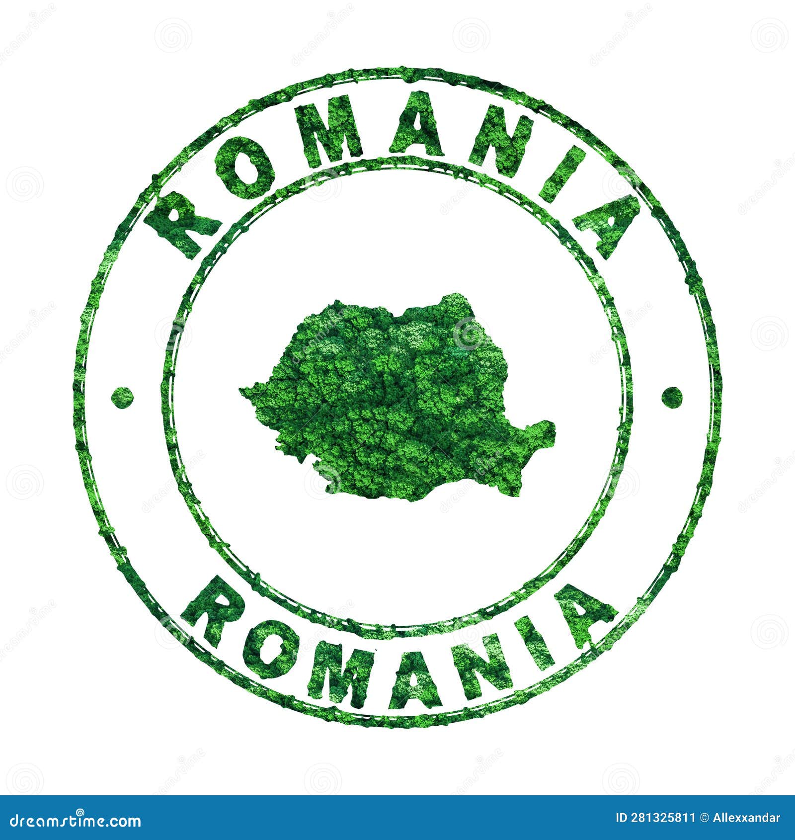Map of Romania, Postal Stamp, Sustainable Development, CO2 Emission ...