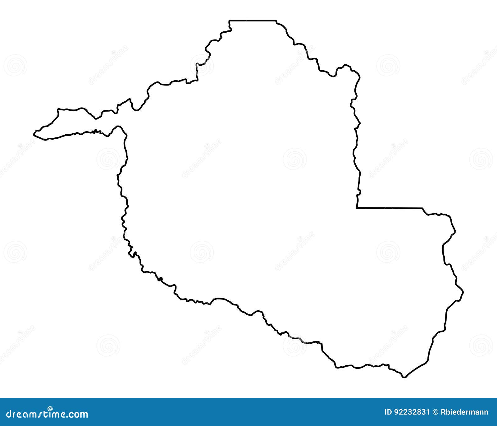 Map of Rondonia stock vector. Illustration of state, federal - 92232831