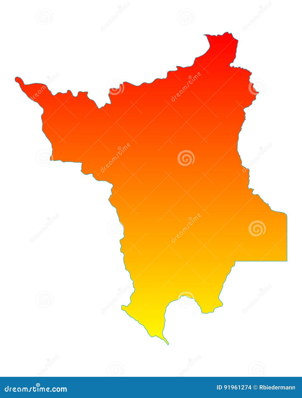 Map of Roraima stock vector. Illustration of geography - 91961274