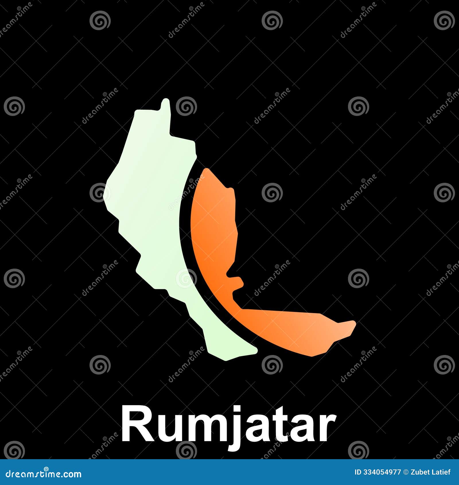 Map of Rumjatar City Modern Simple, Illustration Vector Design Template ...