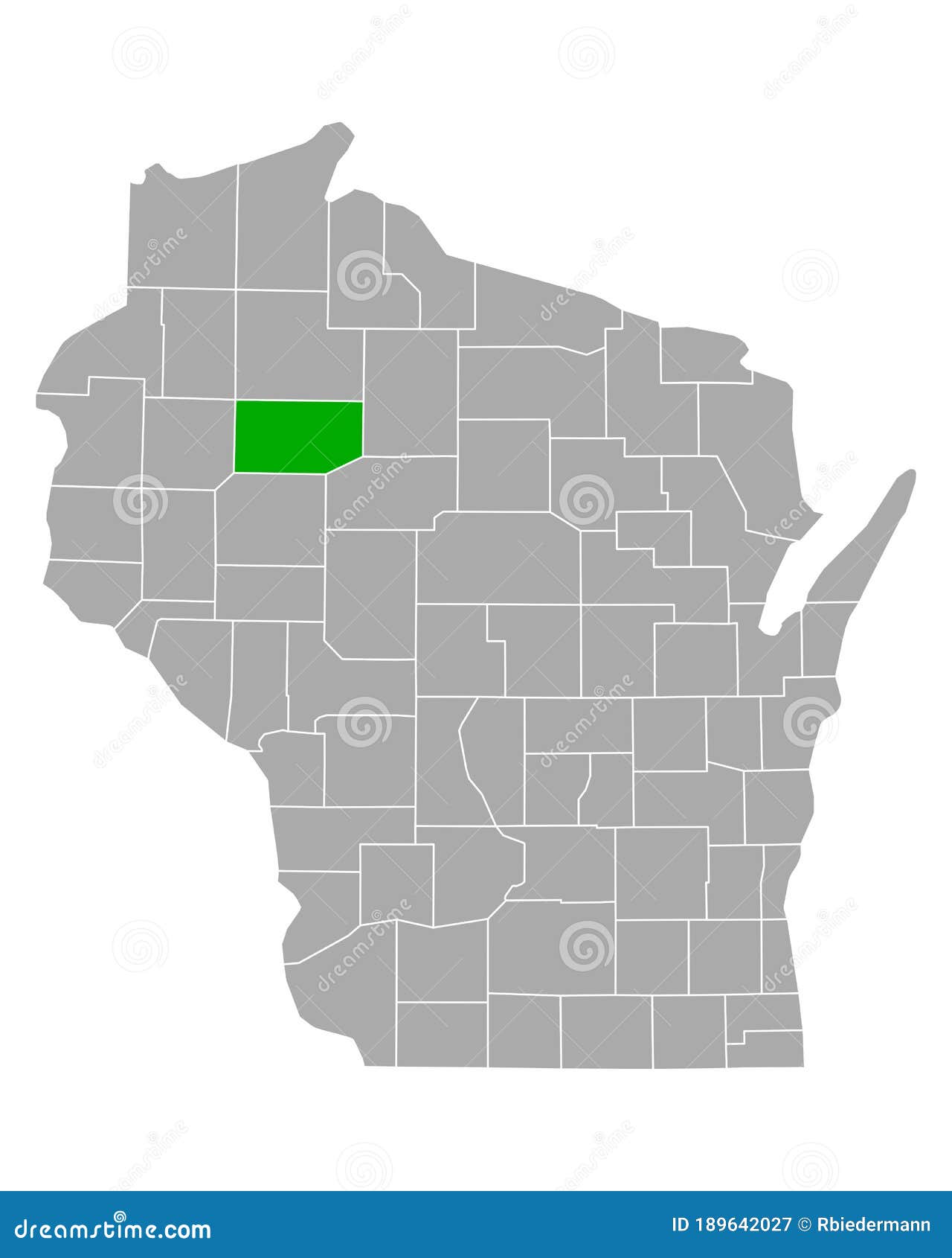 Map of Rusk in Wisconsin stock vector. Illustration of line - 189642027