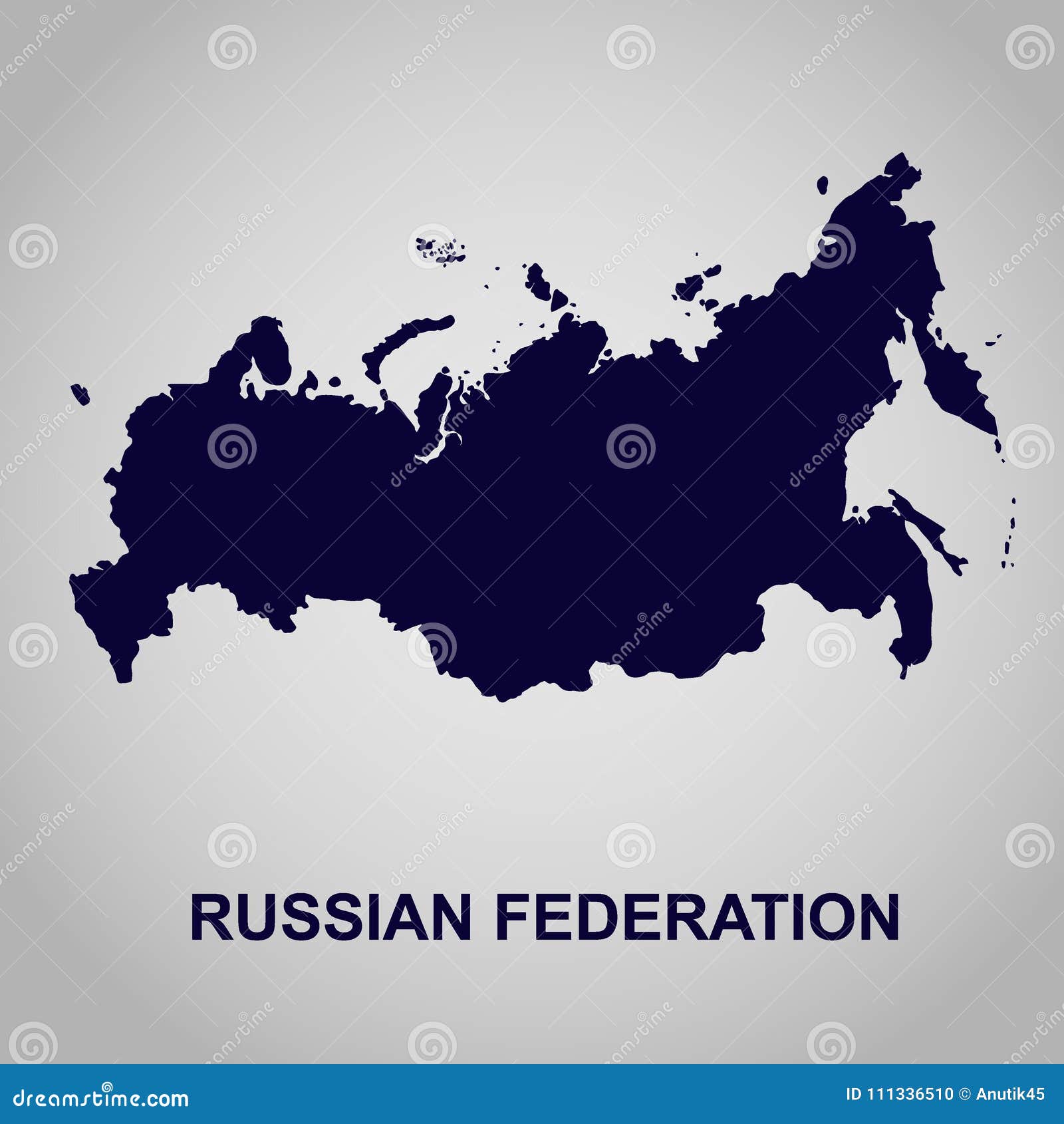 Map of Russian Federation, Vector Illustration Stock Vector ...