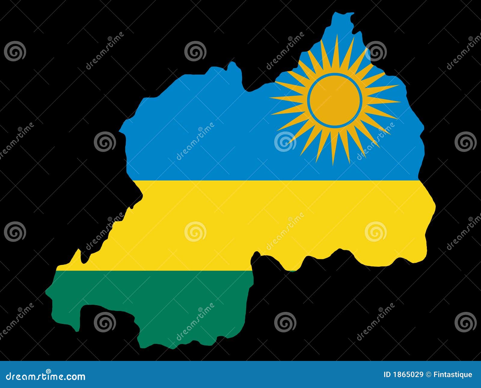 Flag Of Rwanda, Rwanda Flag, National Symbol Of Rwanda Country. Fabric ...