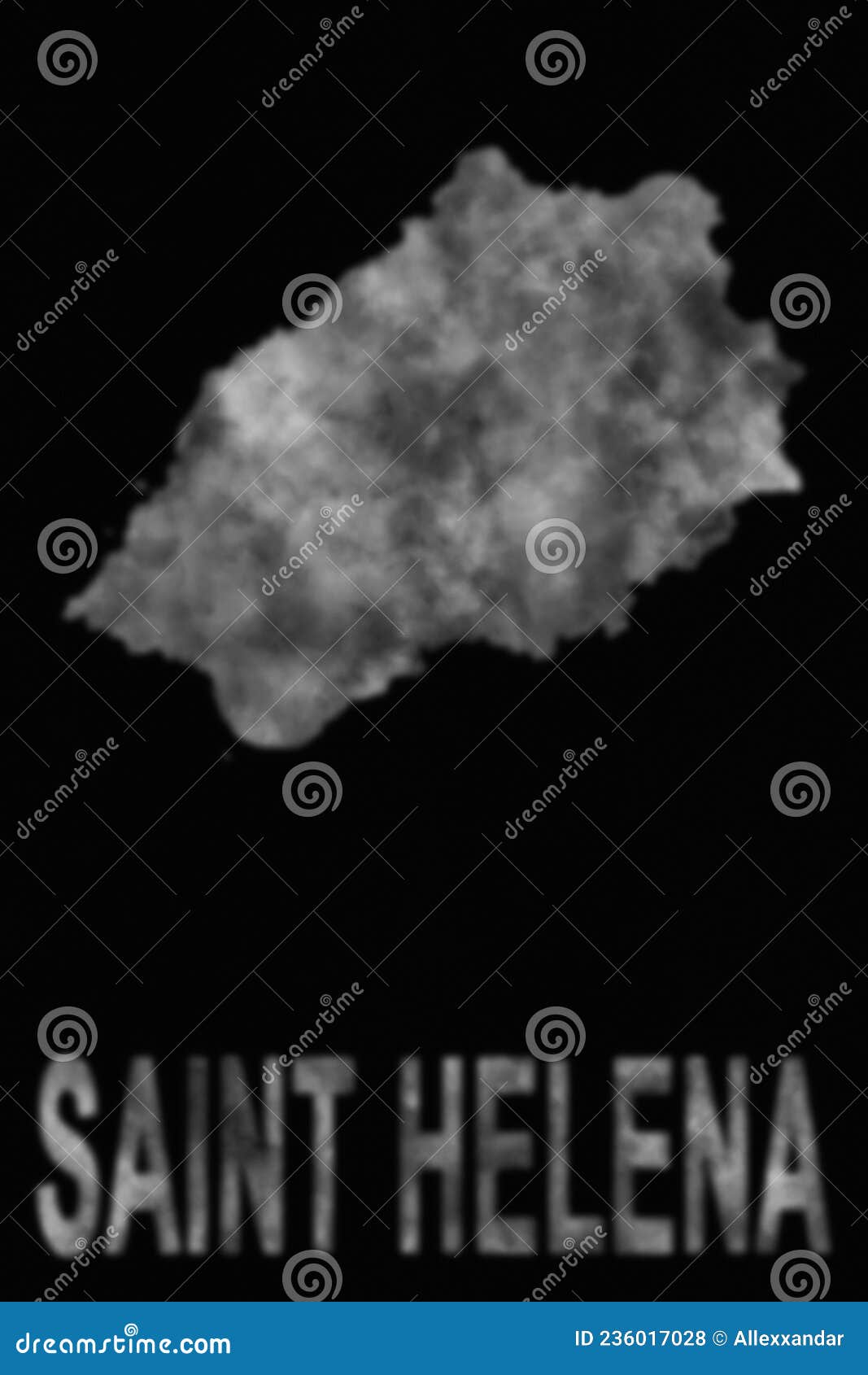 Map of Saint Helena Made of Smoke, Air Pollution Stock Photo - Image of ...