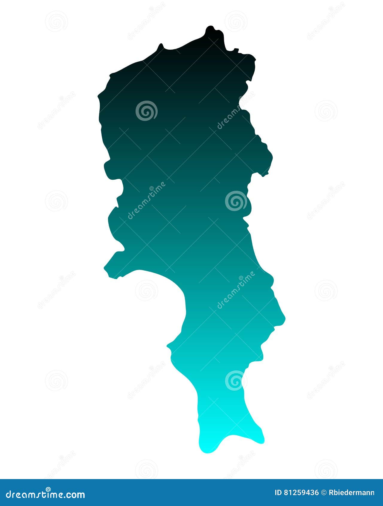Map of Sal stock vector. Illustration of blue, isolated - 81259436