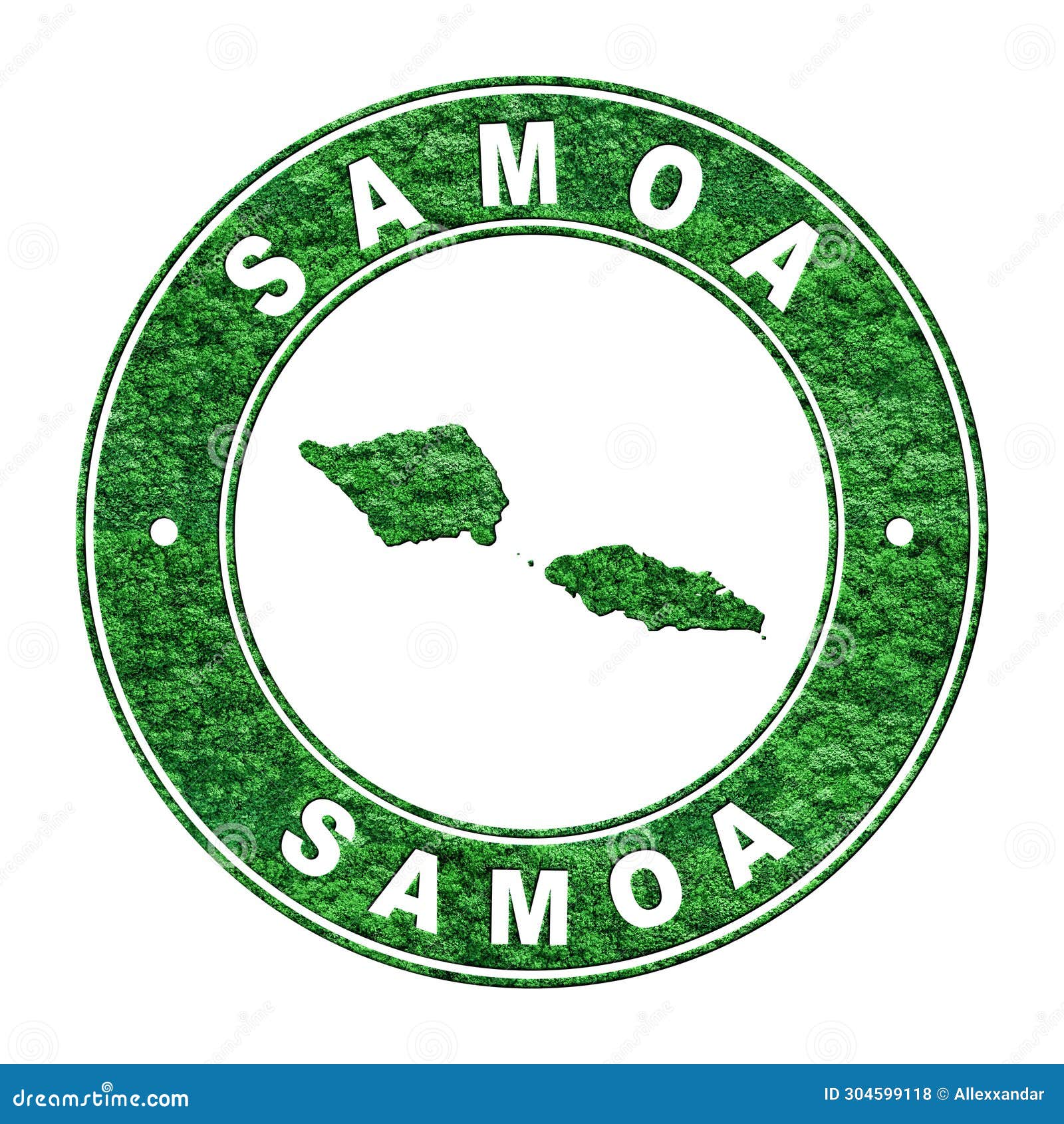 Map of Samoa, CO2 Emission Concept Stock Photo - Image of green ...