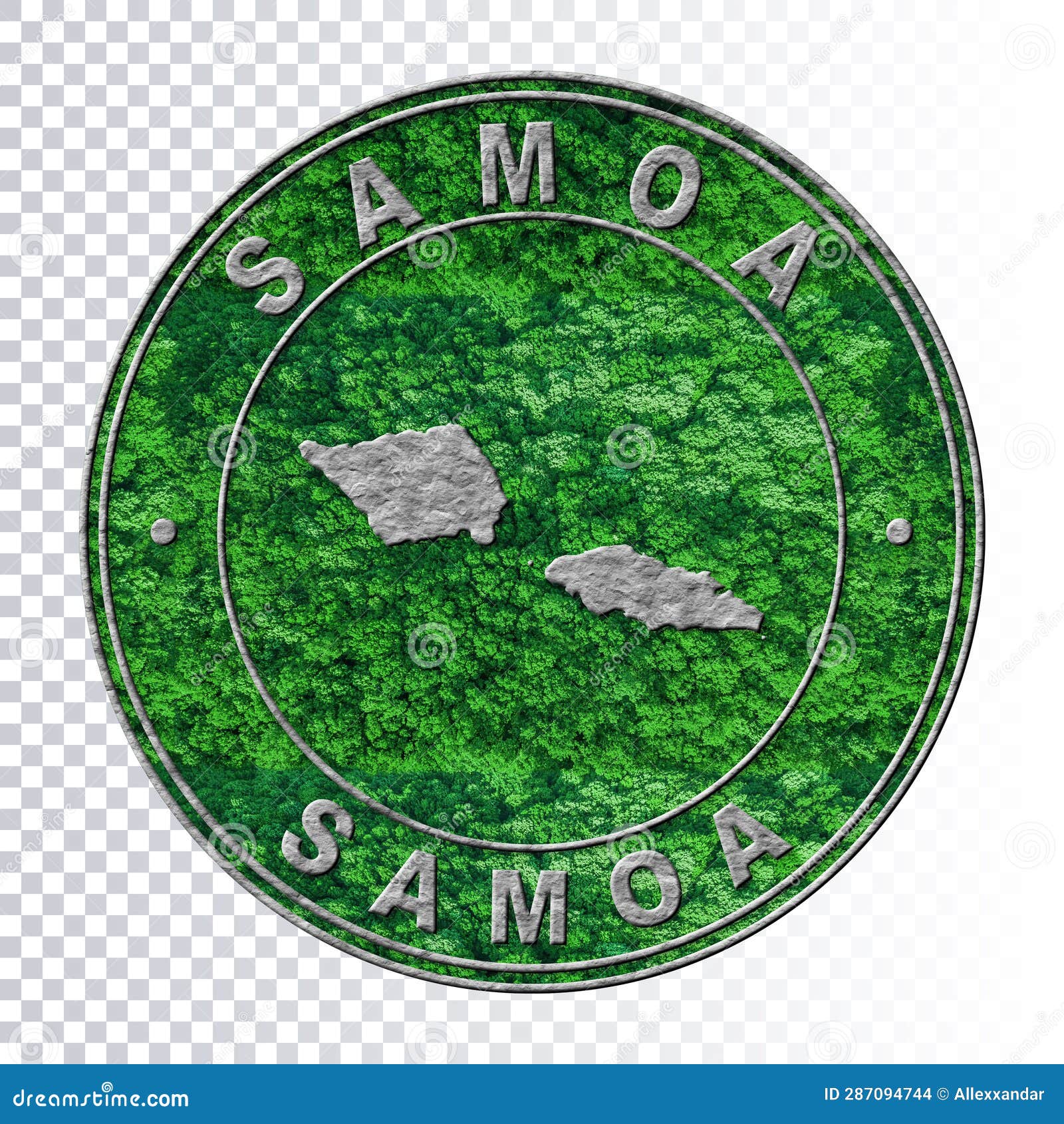Map of Samoa, Environment Concept, Co2 Emission Concept Stock Photo ...