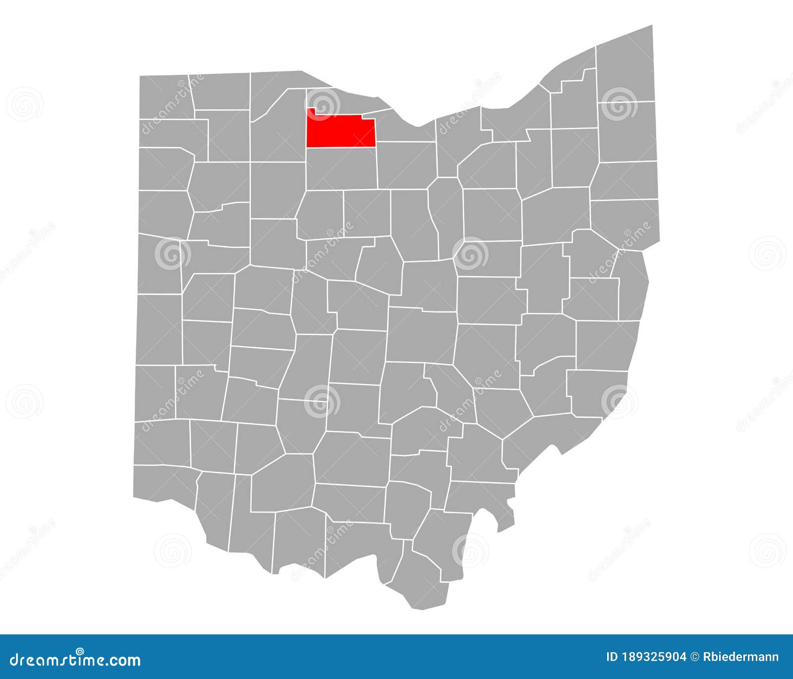 Map of Sandusky in Ohio stock vector. Illustration of location - 189325904