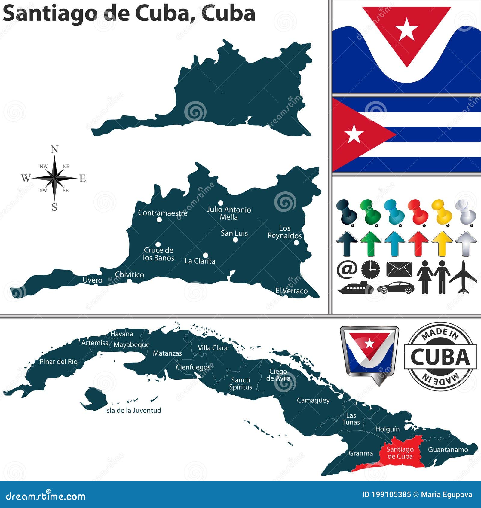 Palma Soriano Cuba City Map In Retro Style In Golden Color. Outline Map ...