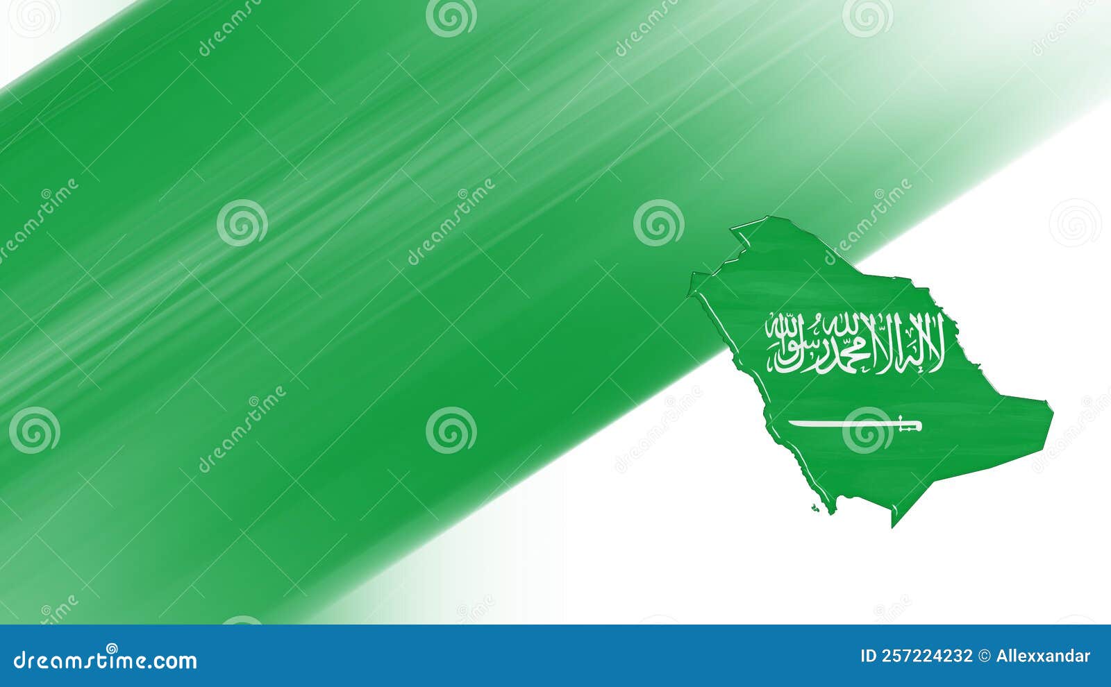 Map of Saudi Arabia, Flag Map Stock Illustration - Illustration of ...