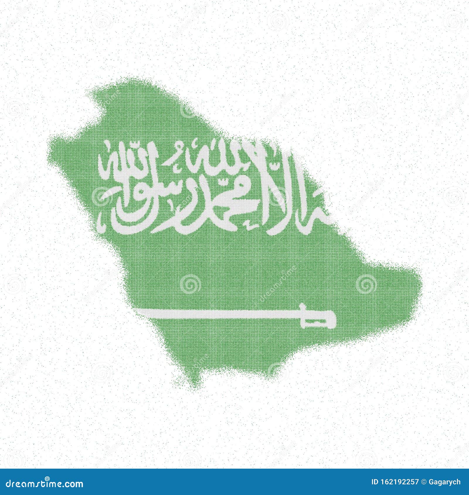 Map of Saudi Arabia. stock vector. Illustration of cartography - 162192257