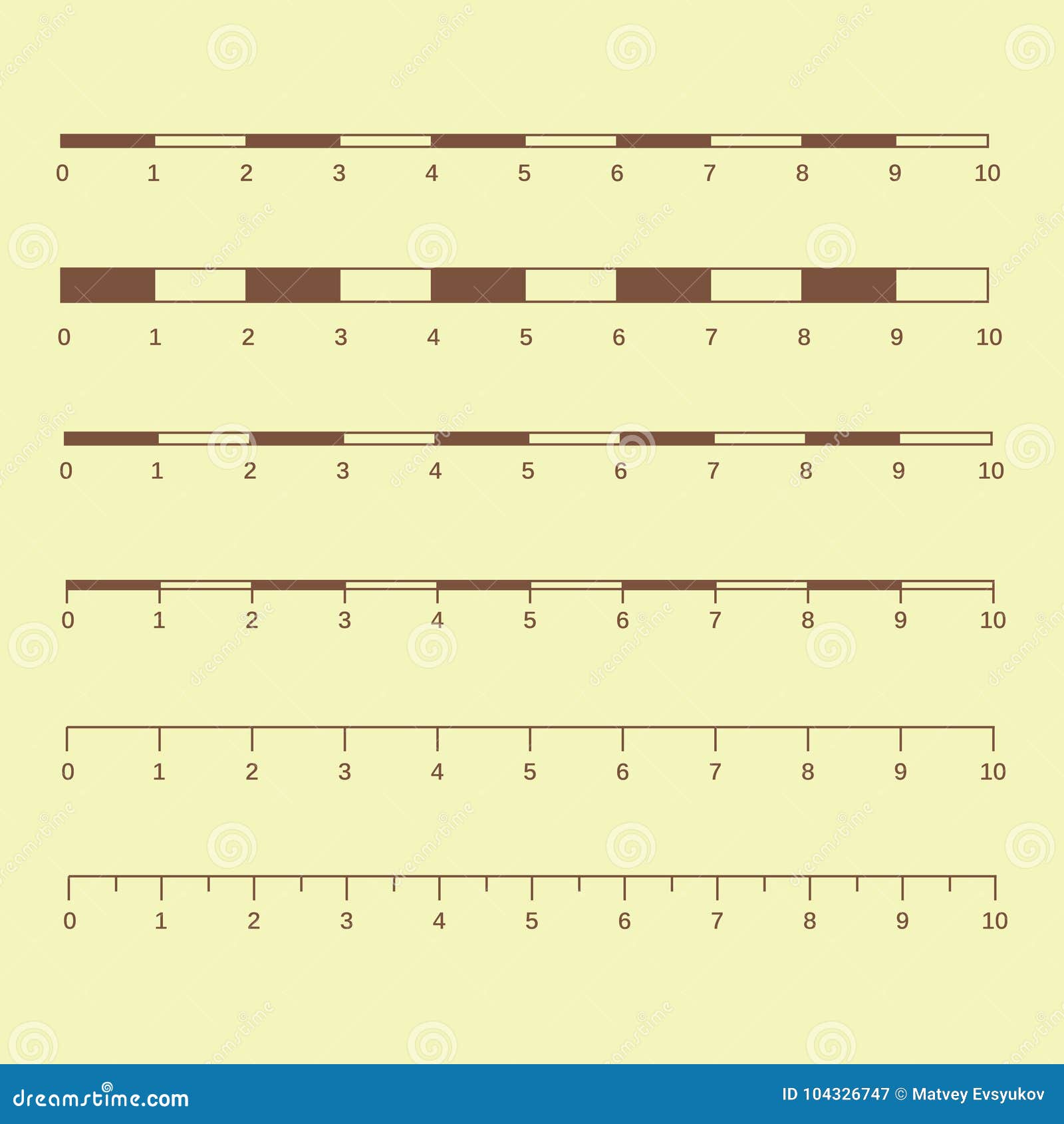 Map Scales Graphics for Measuring Distances. Scale Measure Map V Stock ...