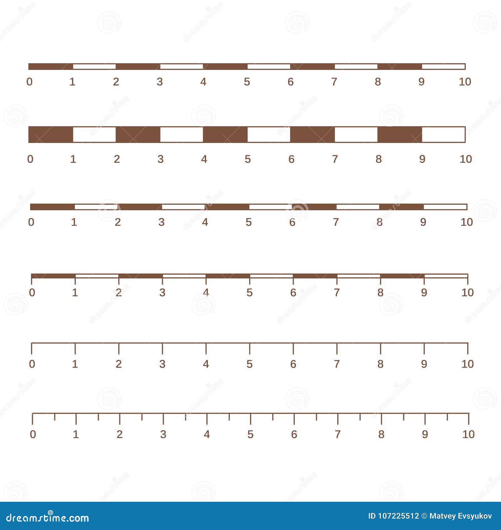 Map Scales Graphics For Measuring Distances. Scale Measure Map V ...