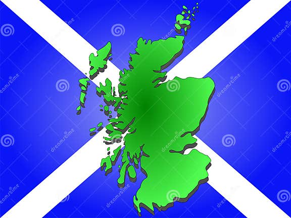 Map of Scotland stock illustration. Illustration of country - 2306069