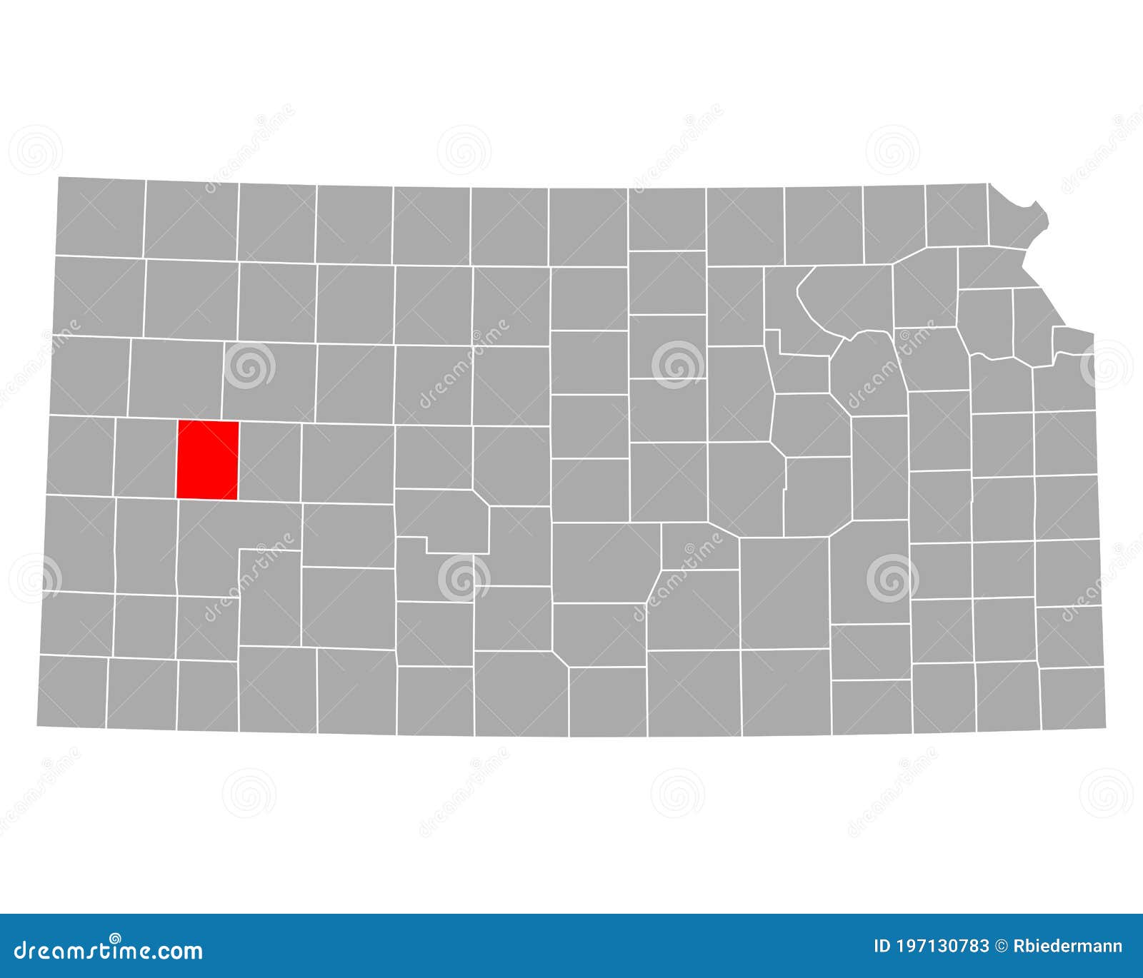 Map of Scott in Kansas stock vector. Illustration of travel - 197130783