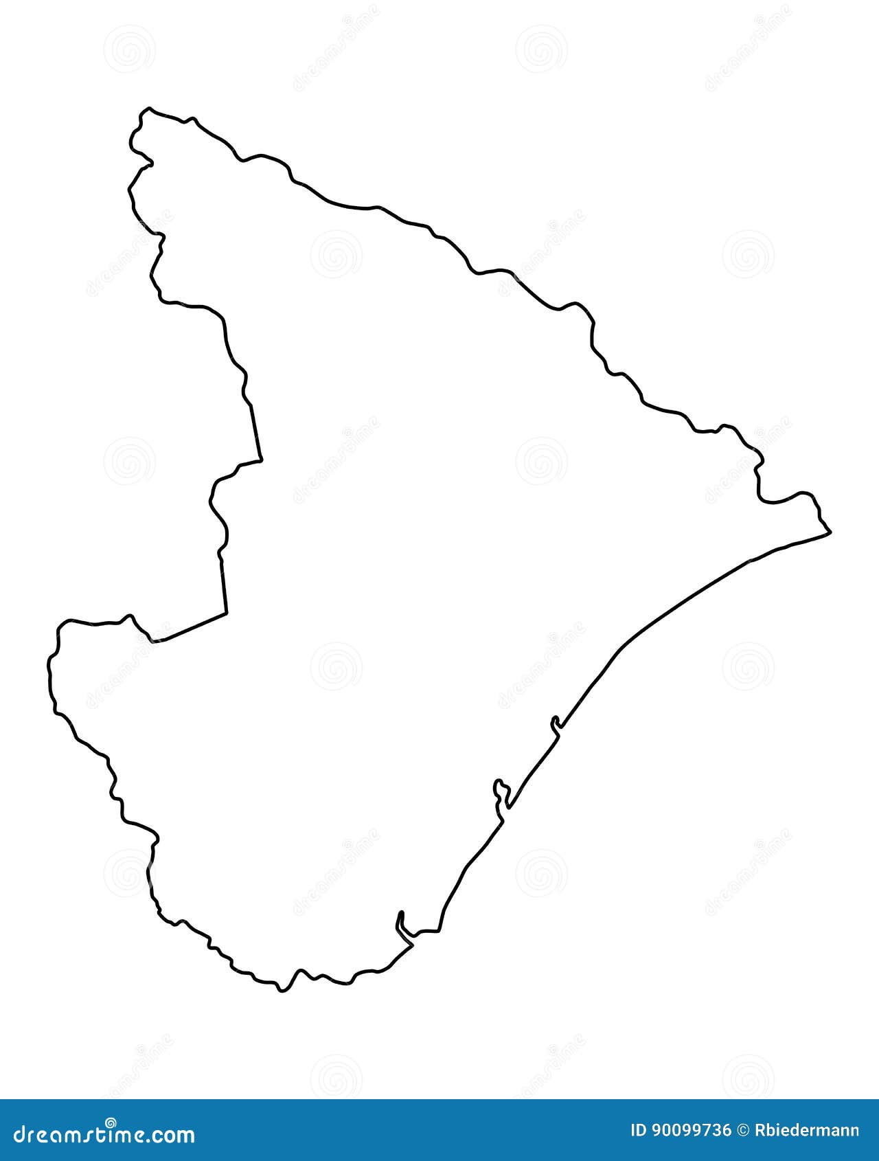 Map of Sergipe stock vector. Illustration of contour - 90099736