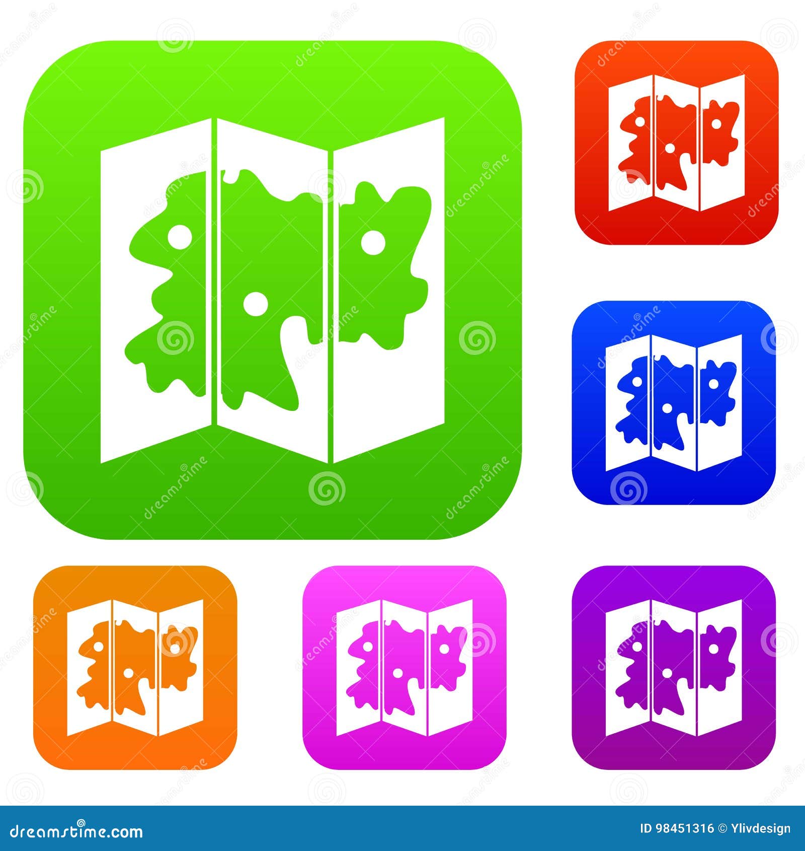 Map set collection stock vector. Illustration of collection - 98451316