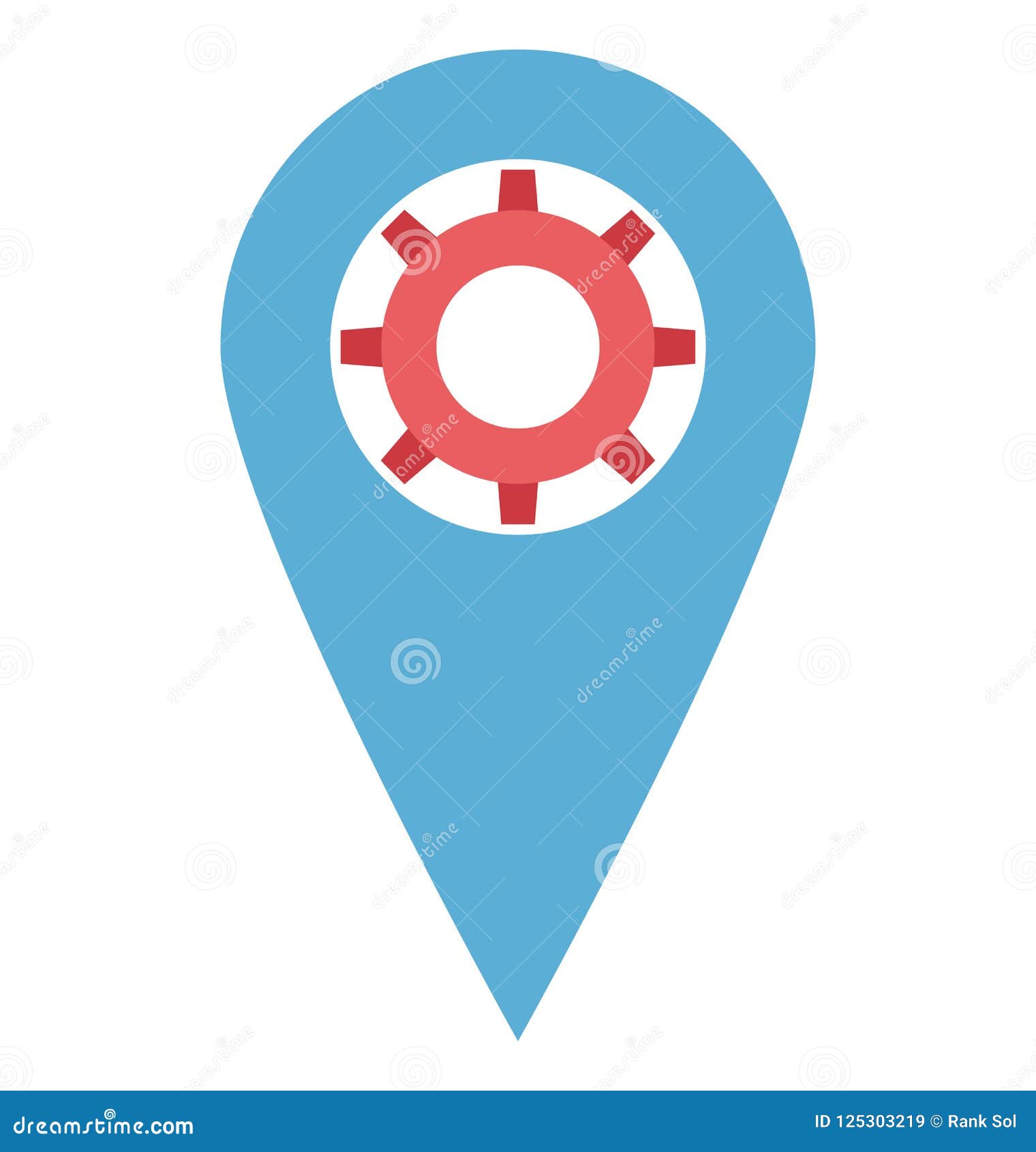 Map Setting, Location Setting Vector Icon Editable Stock Vector ...
