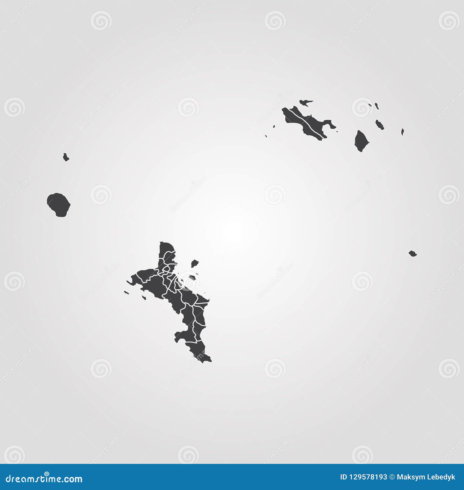 Map of Seychelles. Vector Illustration. World Map Stock Illustration ...