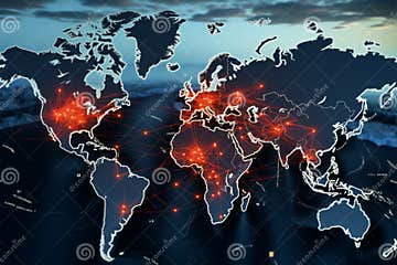A Map Showcasing the Logistics of Import and Export Partner Connections ...