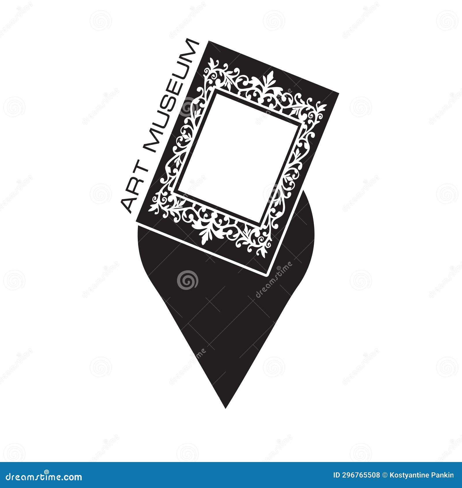 Map sign for Art Museum stock illustration. Illustration of mark ...