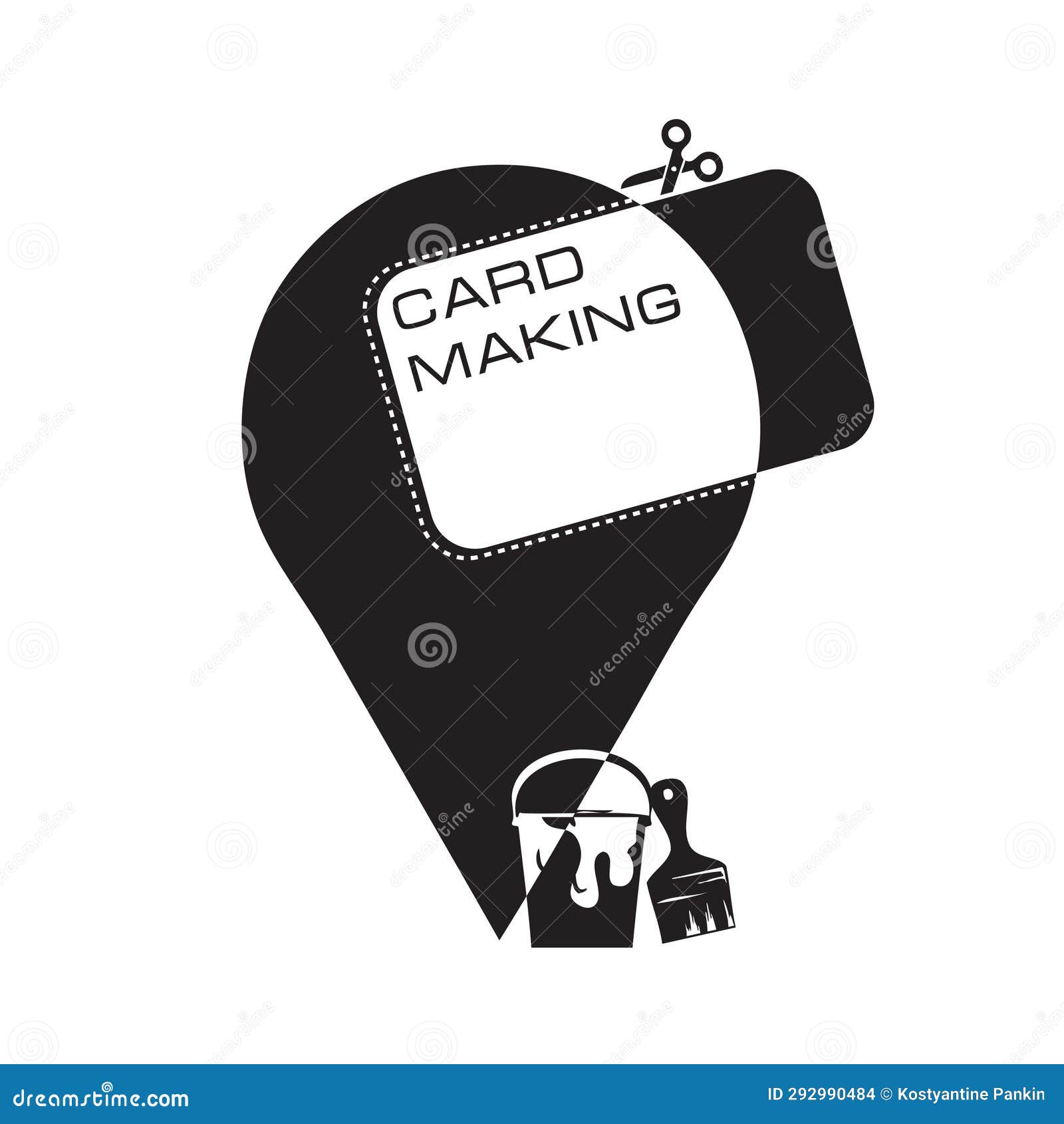 Map sign Card Making stock illustration. Illustration of designation ...