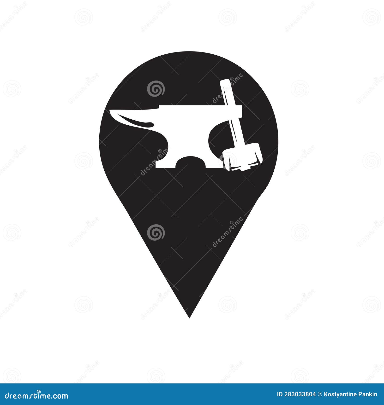 Map sign for farriers stock vector. Illustration of design - 283033804