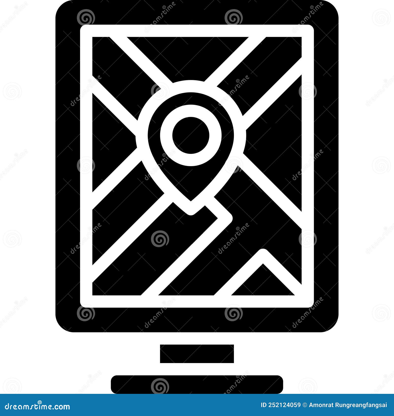 Map Signboard Icon, Location Map and Navigation Vector Stock Vector ...