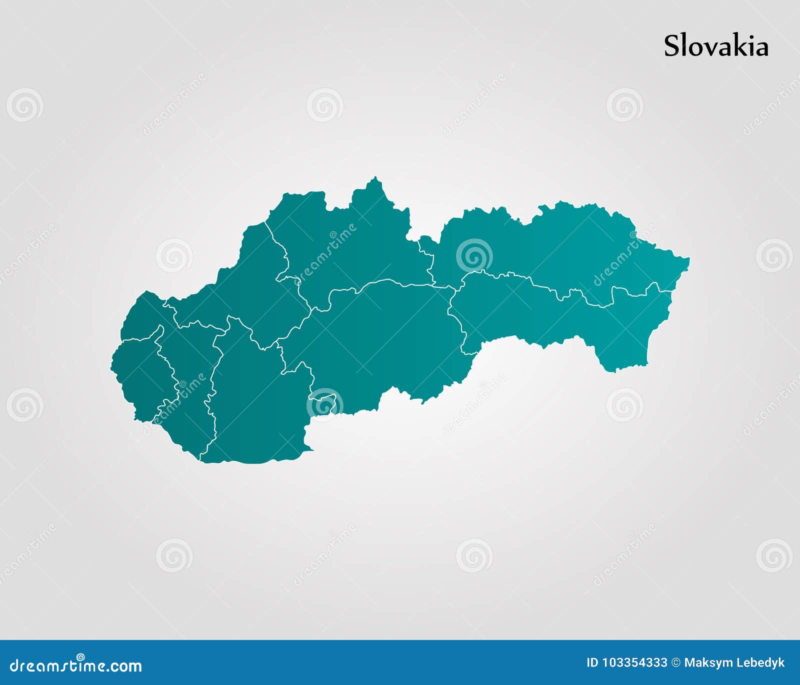 Map of Slovakia stock illustration. Illustration of abstract - 103354333