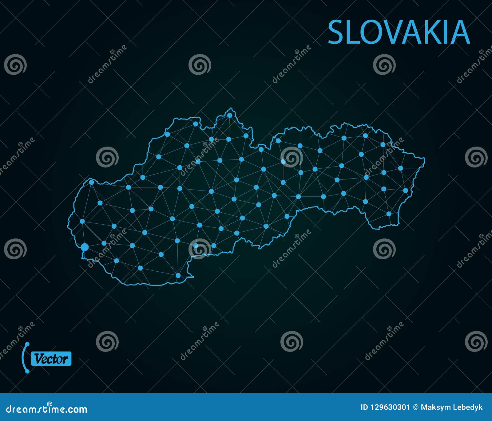 Map of Slovakia. Vector Illustration. World Map Stock Illustration ...