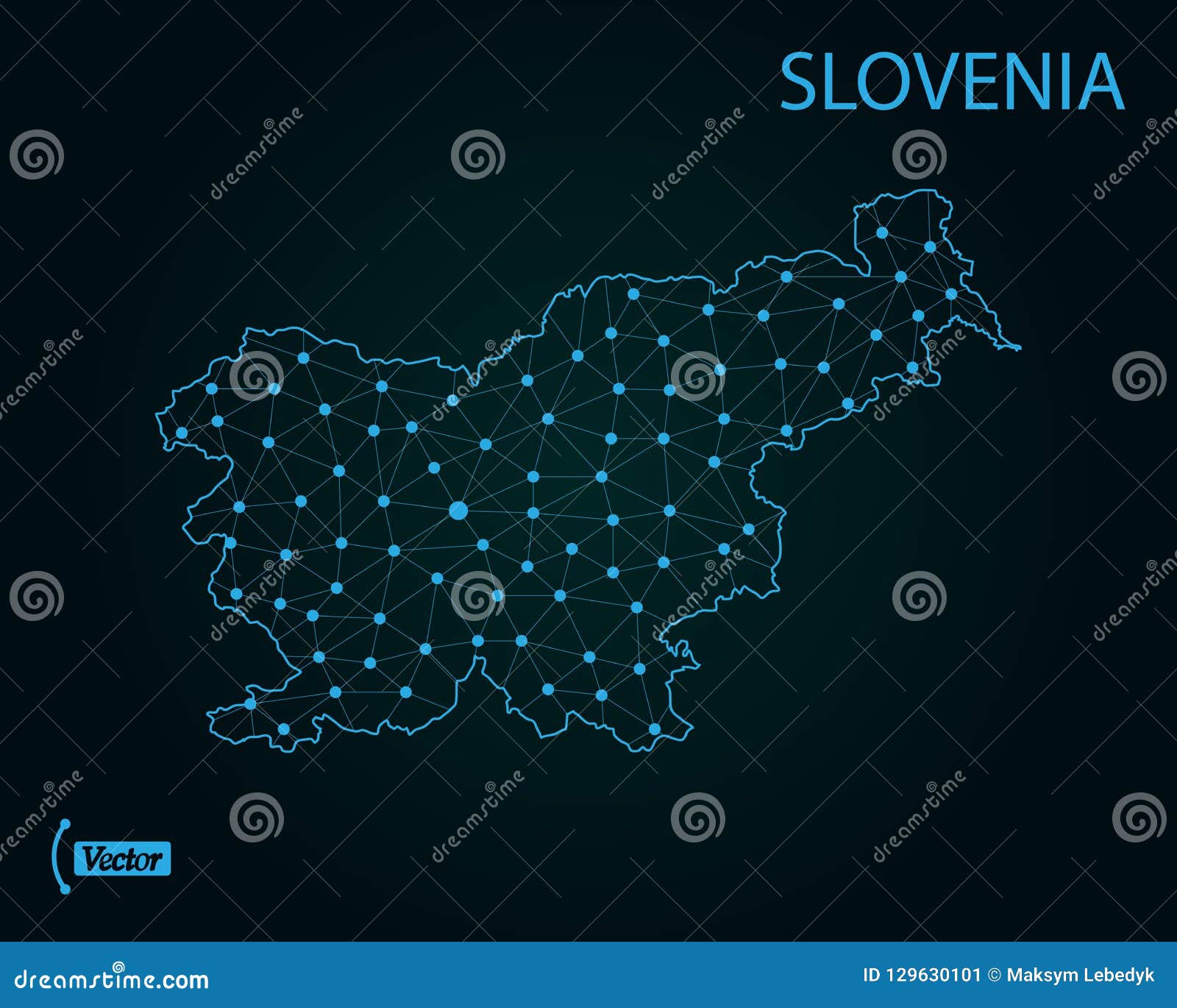 Map of Slovenia. Vector Illustration. World Map Stock Illustration ...