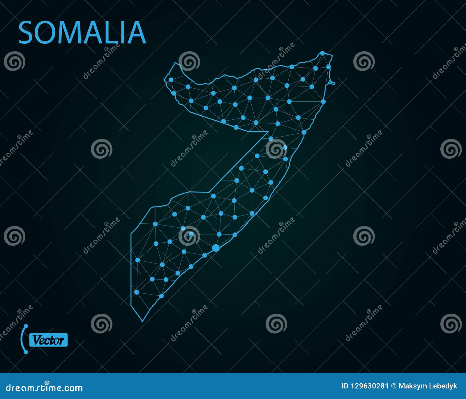 Somalia Vector Map Sticker. | CartoonDealer.com #93652314