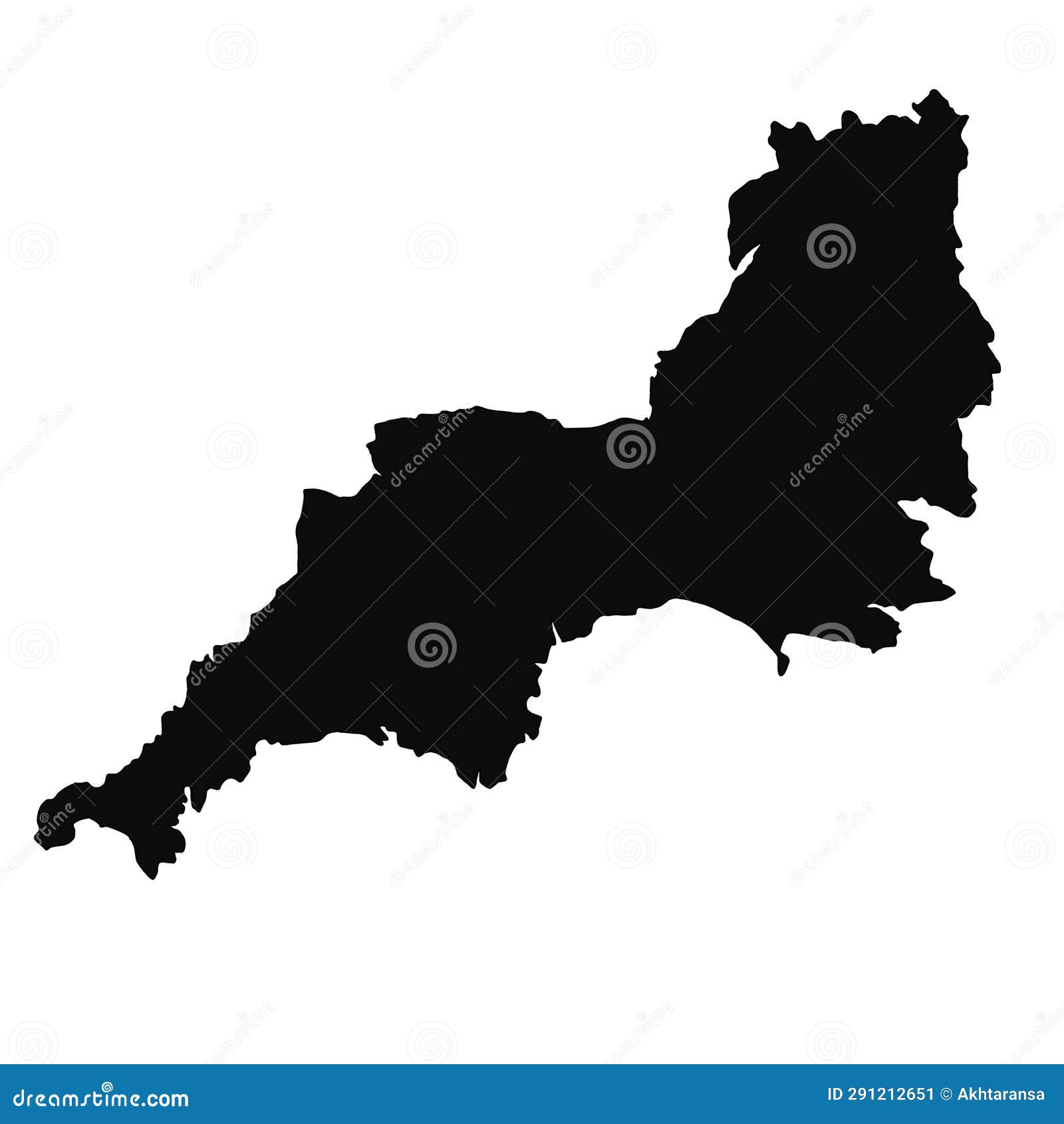 South West England Administrative Map Set - Blank Outline Map Stock ...